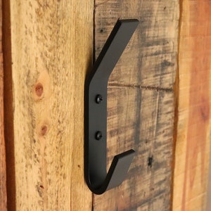 Minimalist Double Hanger, Wall Mounted Hook, Mudroom Entry, Coat Hooks ...