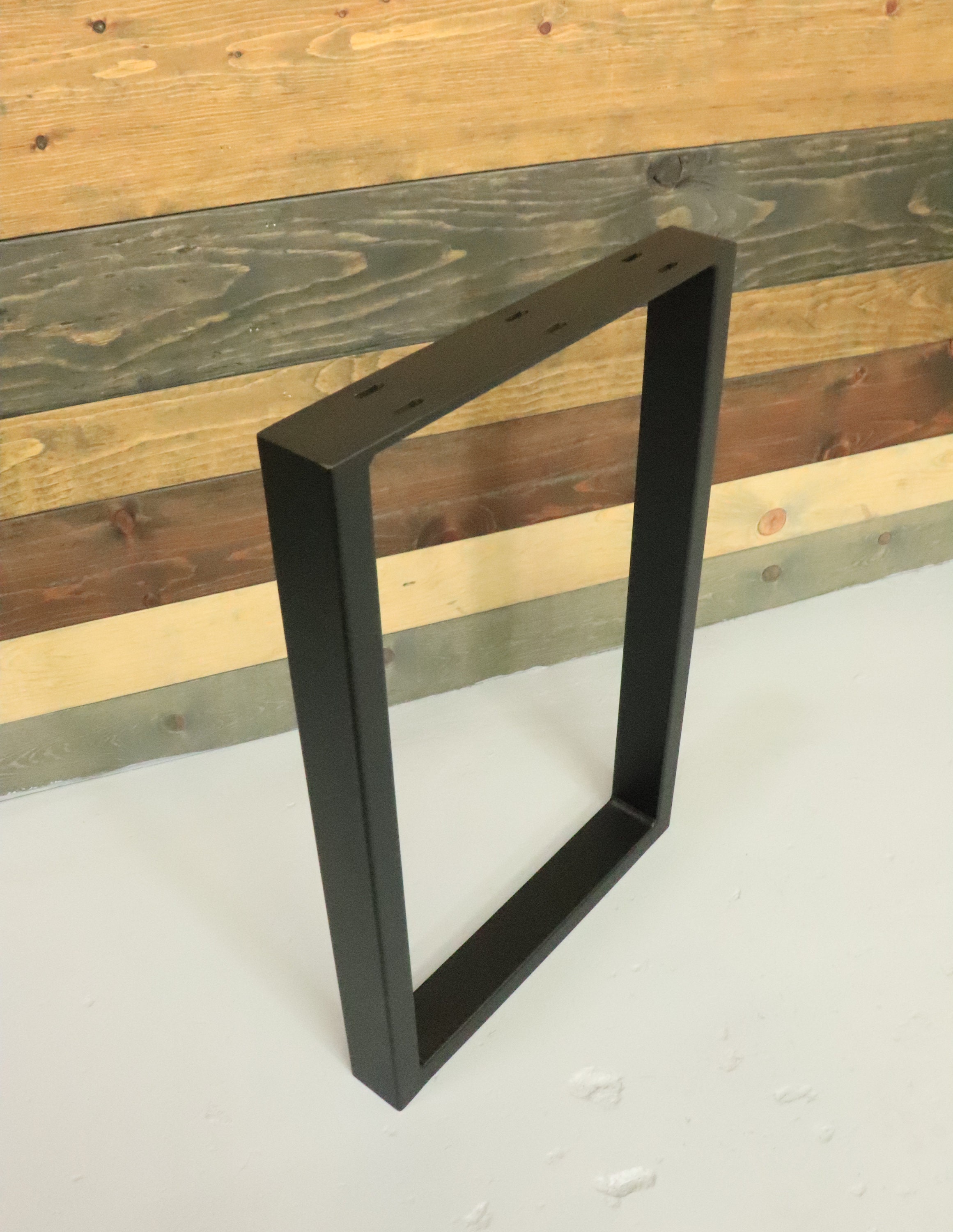Steel Table Leg | 2x1 U Shaped | Mid Century Modern | Industrial Table ...