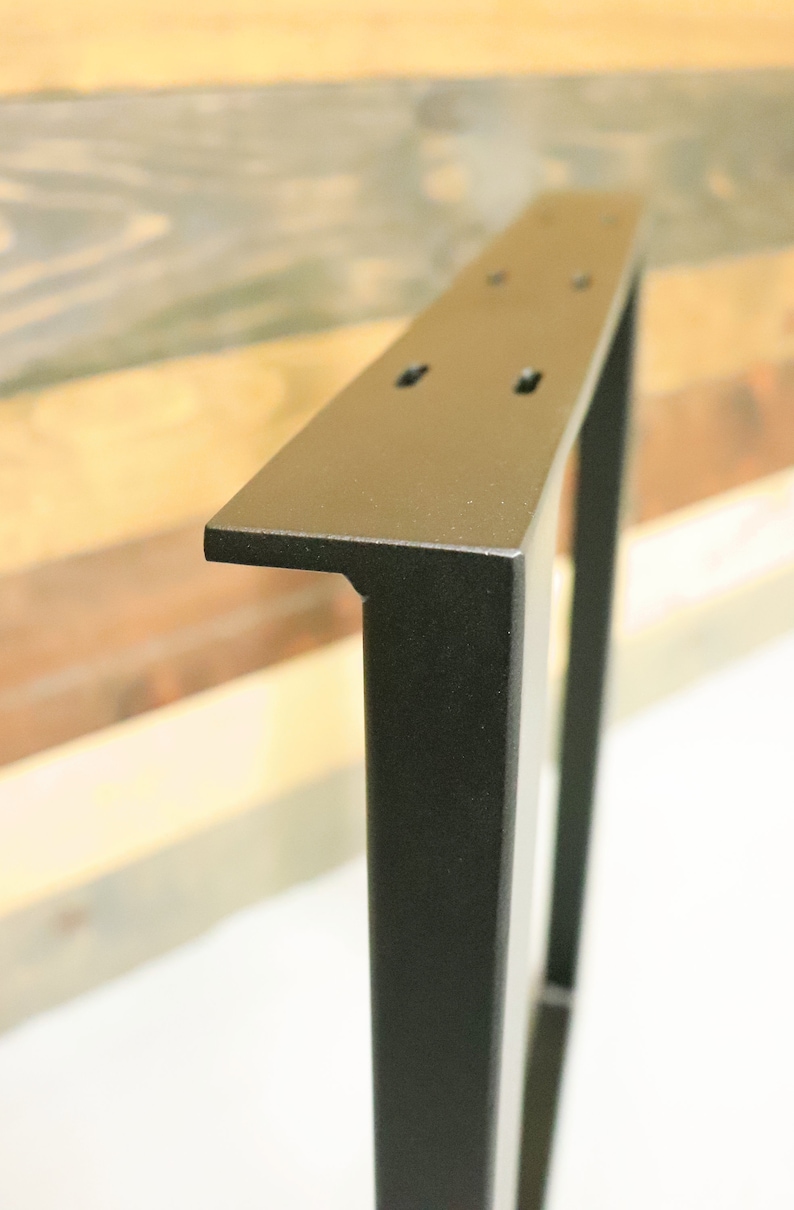 Steel Table Leg 2x1 U Wide Shape Mid Century Modern - Etsy