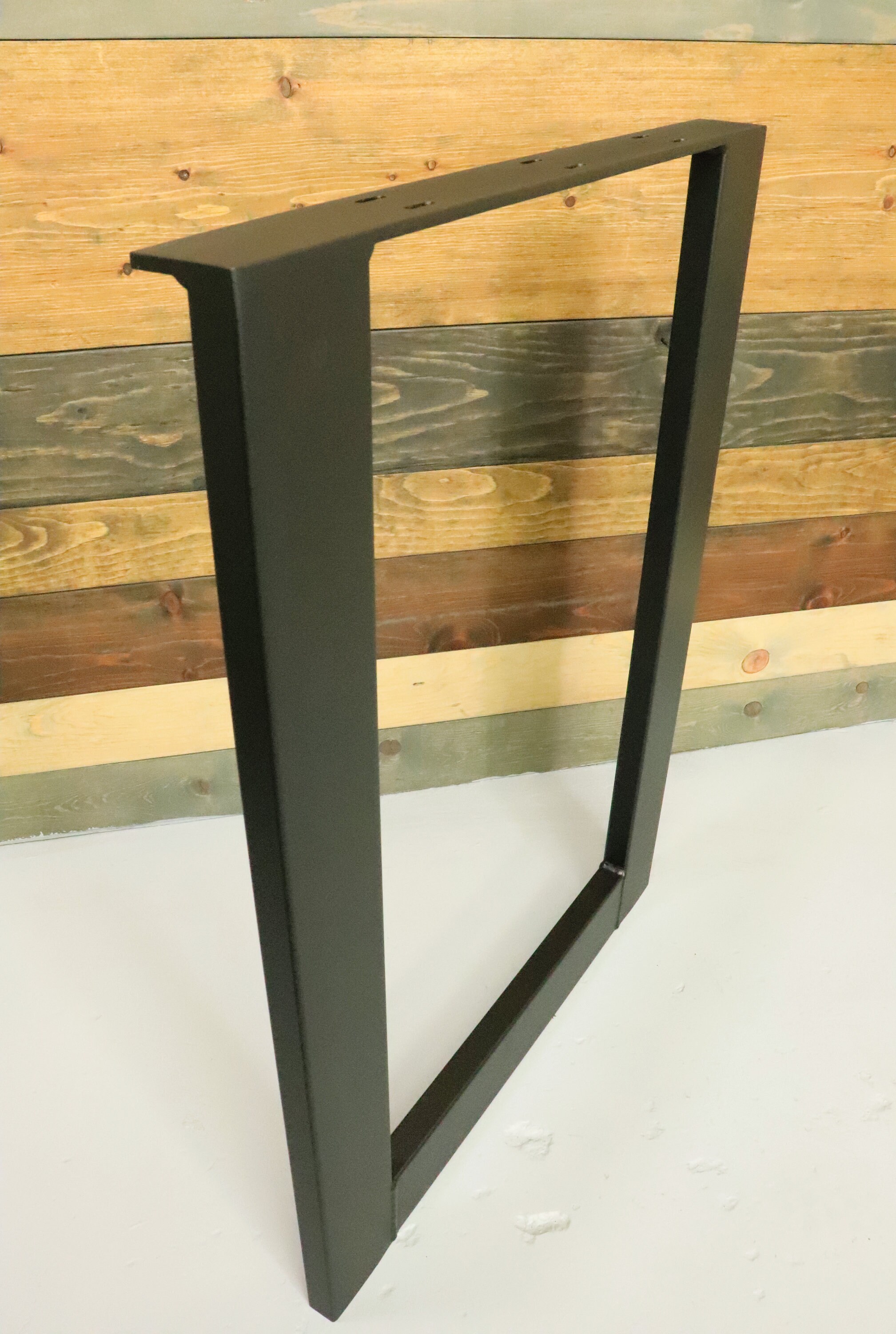 Steel Table Leg 3x1 U Wide Shape Mid Century Modern Industrial Table ...