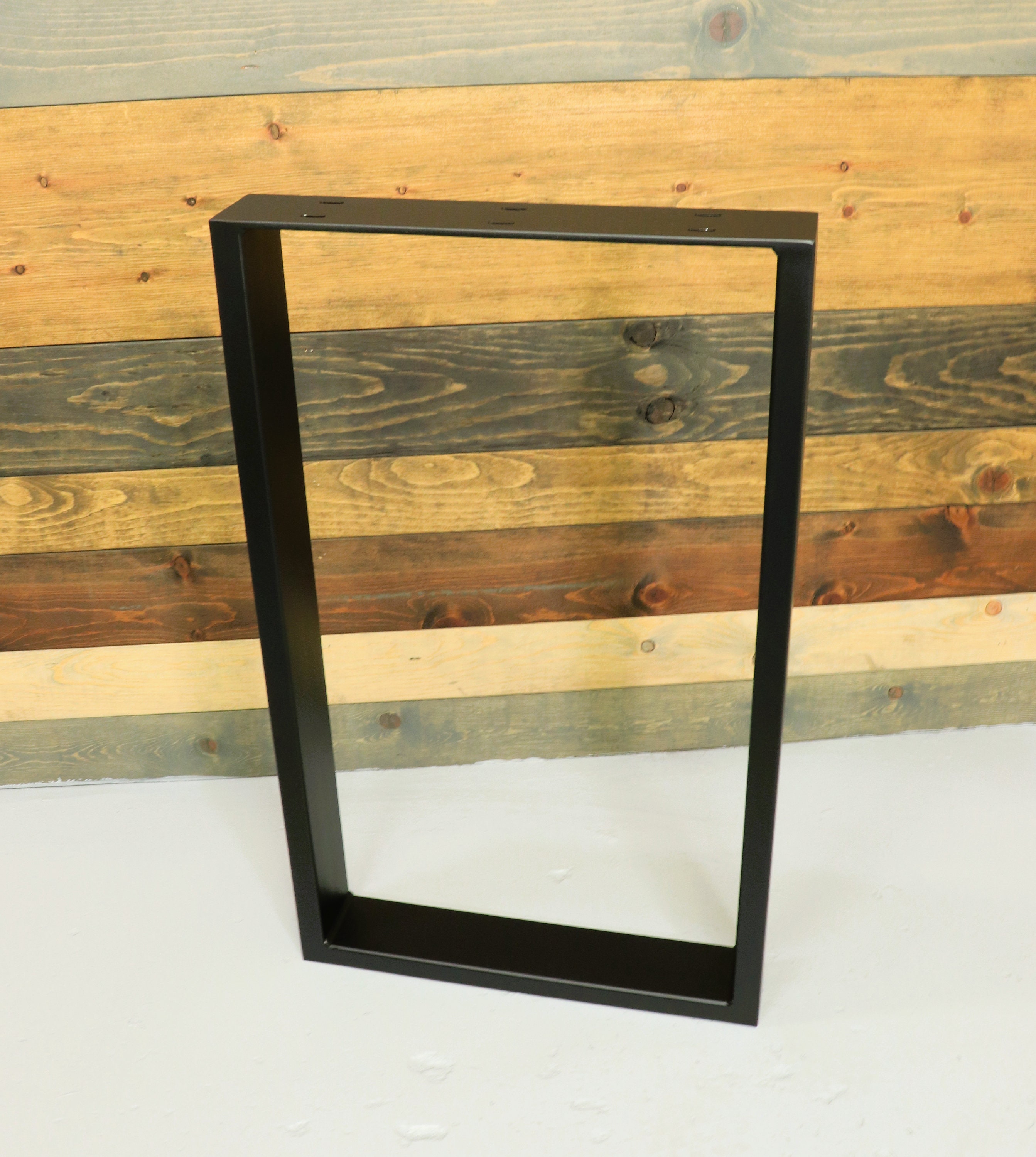 Steel Table Leg | 3x1 U Shaped | Mid Century Modern | Industrial Table ...