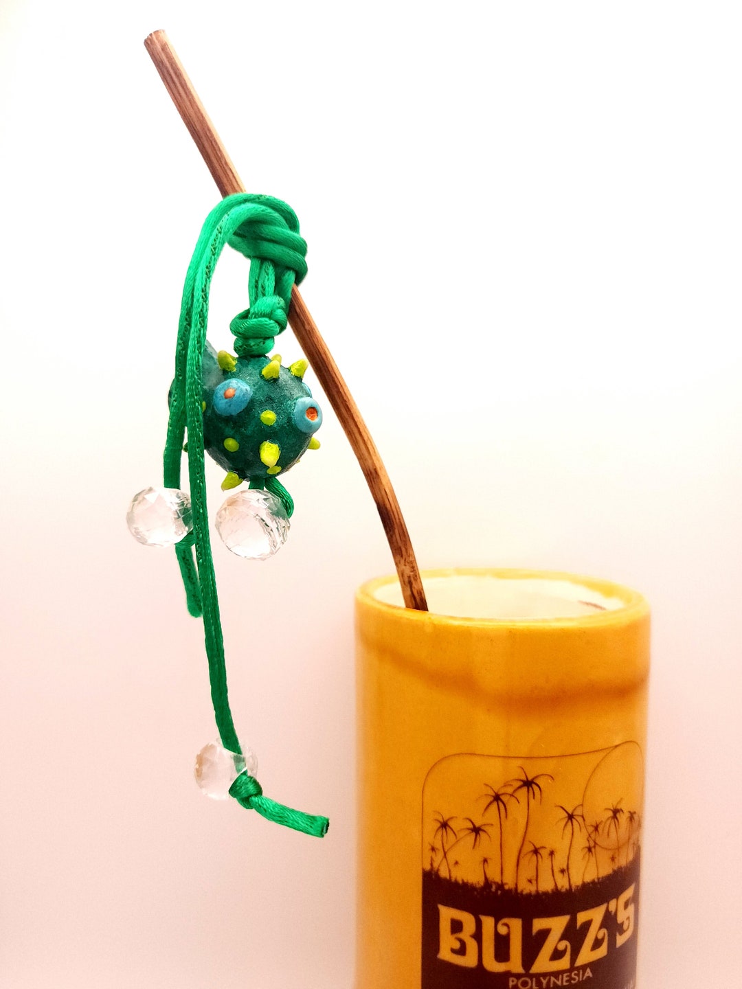 Puffer Fish Swizzle Stick, Bar Decor, Tiki Bar Decor, Tropical Swizzle ...