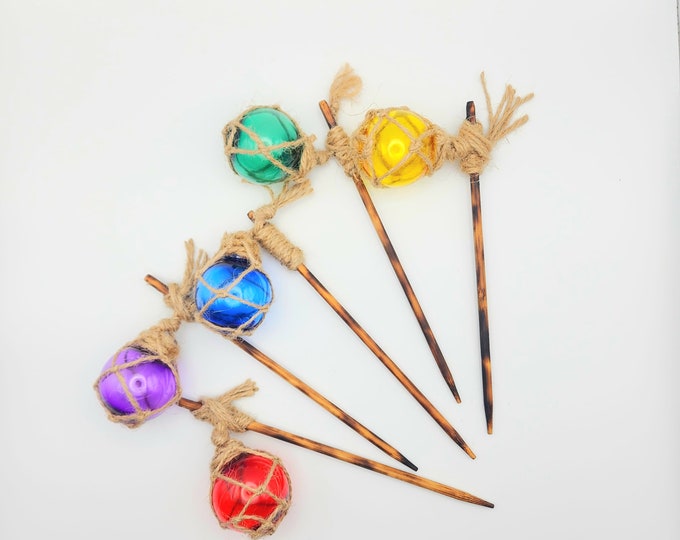 Tiki Swizzle Sticks, Stand Only, 7 Swizzle Stand, Handmade, Enchanted ...