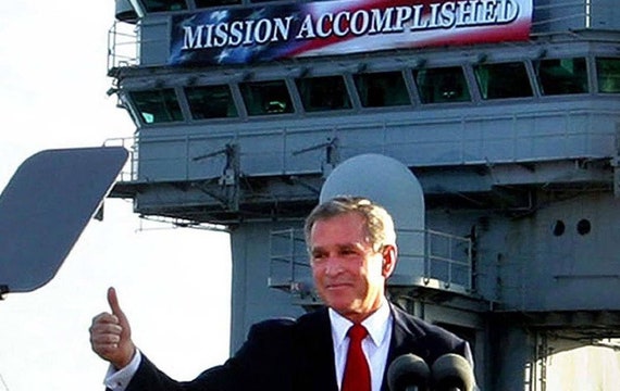 Mission Accomplished Sign