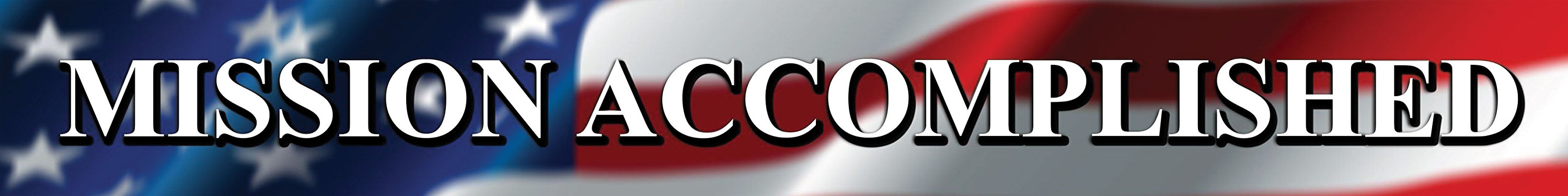 Mission Accomplished Banner