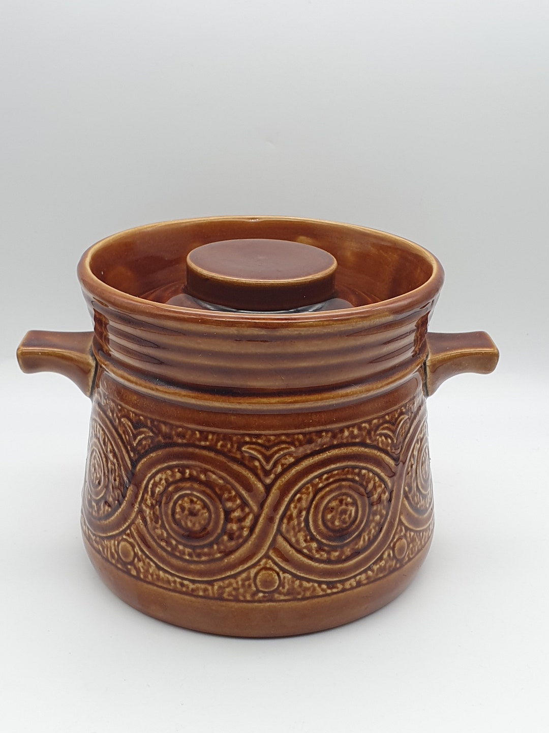 Ellgreave Pottery Saxony Lided Casserole Pot Dish. Made in England - Etsy