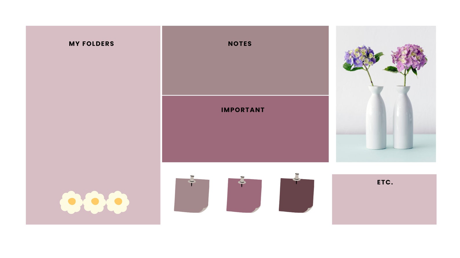 Minimalist Desktop Wallpaper / Organizer Editable Canva Computer/pc ...