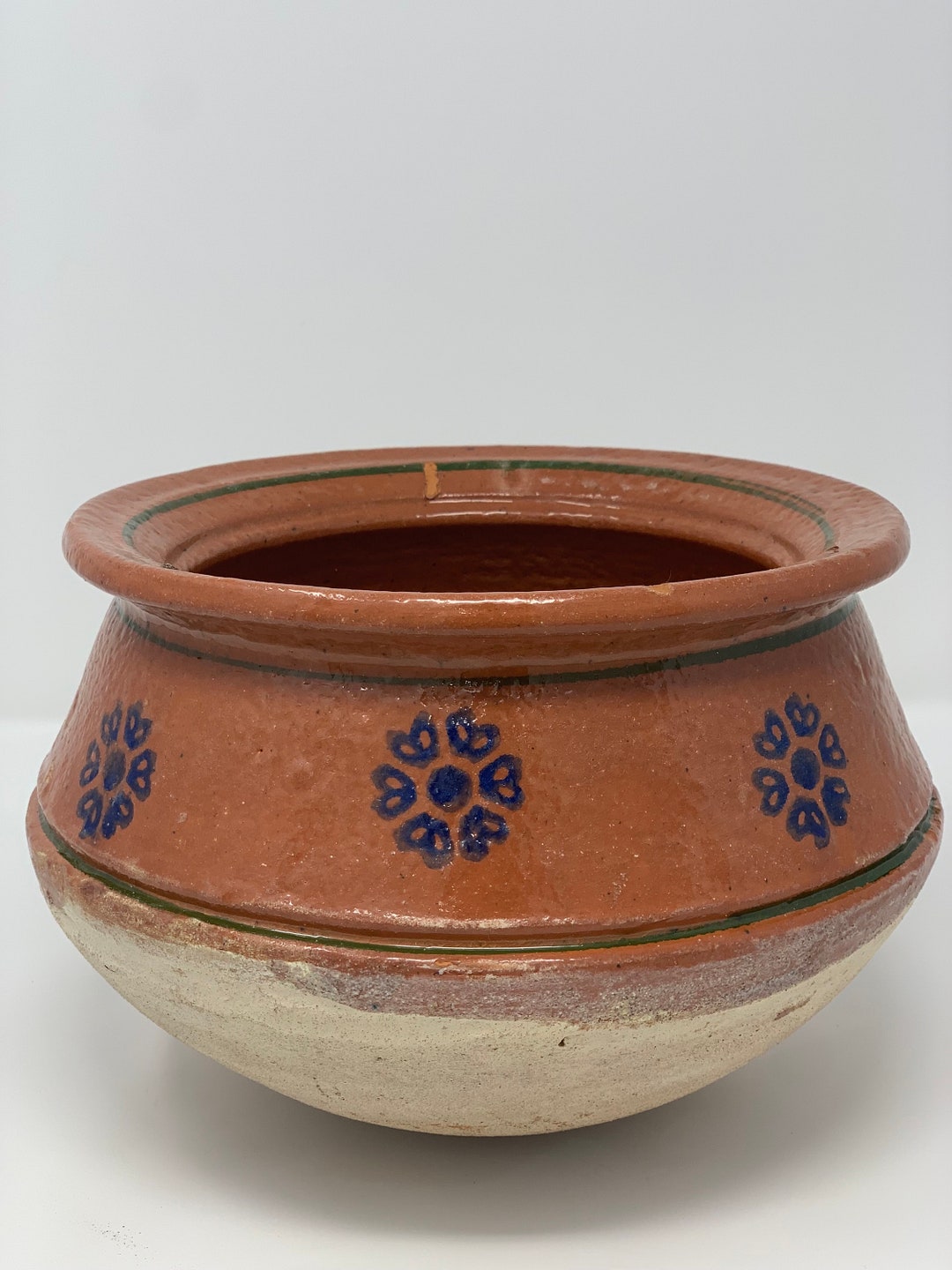 Clay Cooking Pot 4.12 Quarts (large Handi)(stove Stand Sold Separately ...