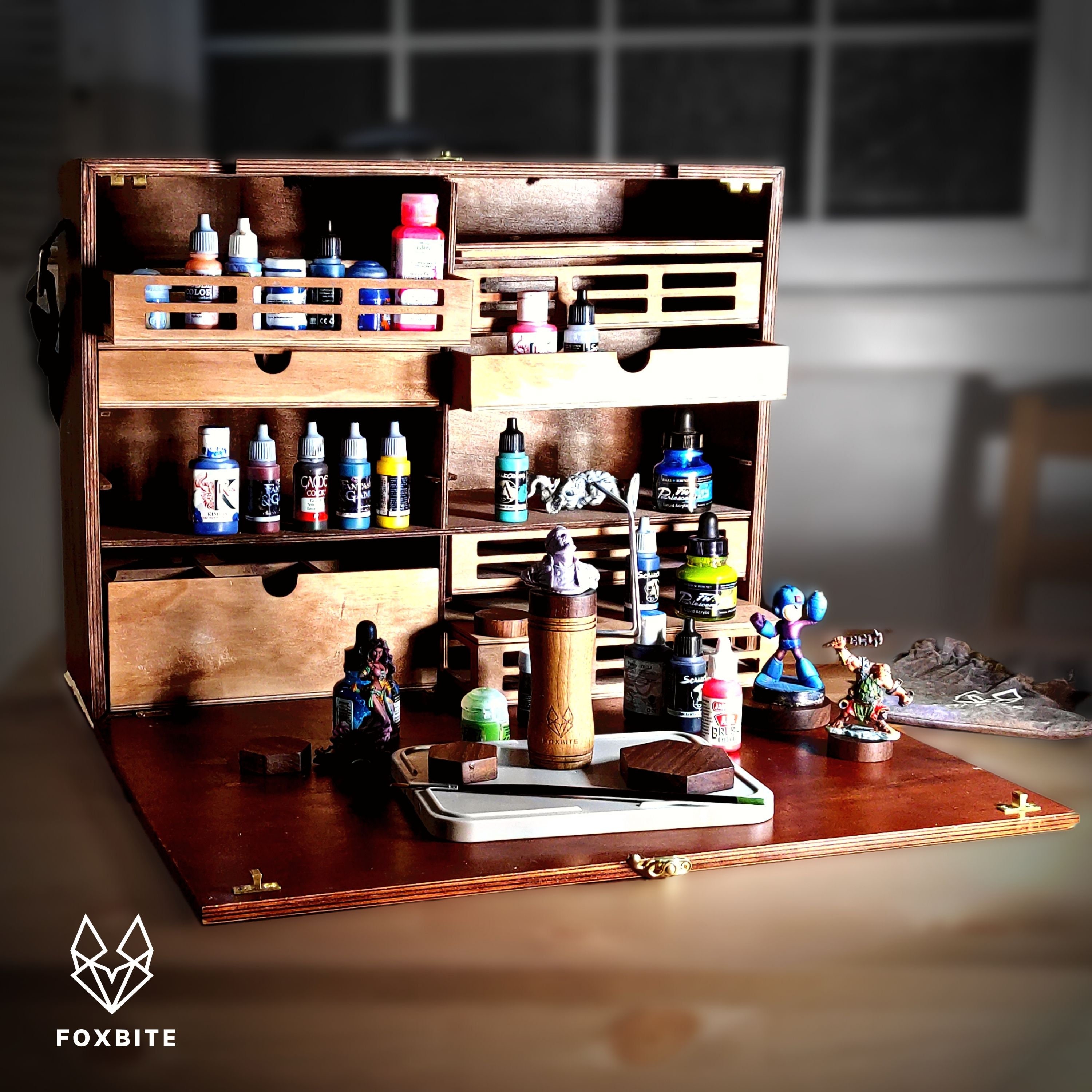 FOXBITE NEW Miniature Painting Holder Painting Handle for Miniautres ...