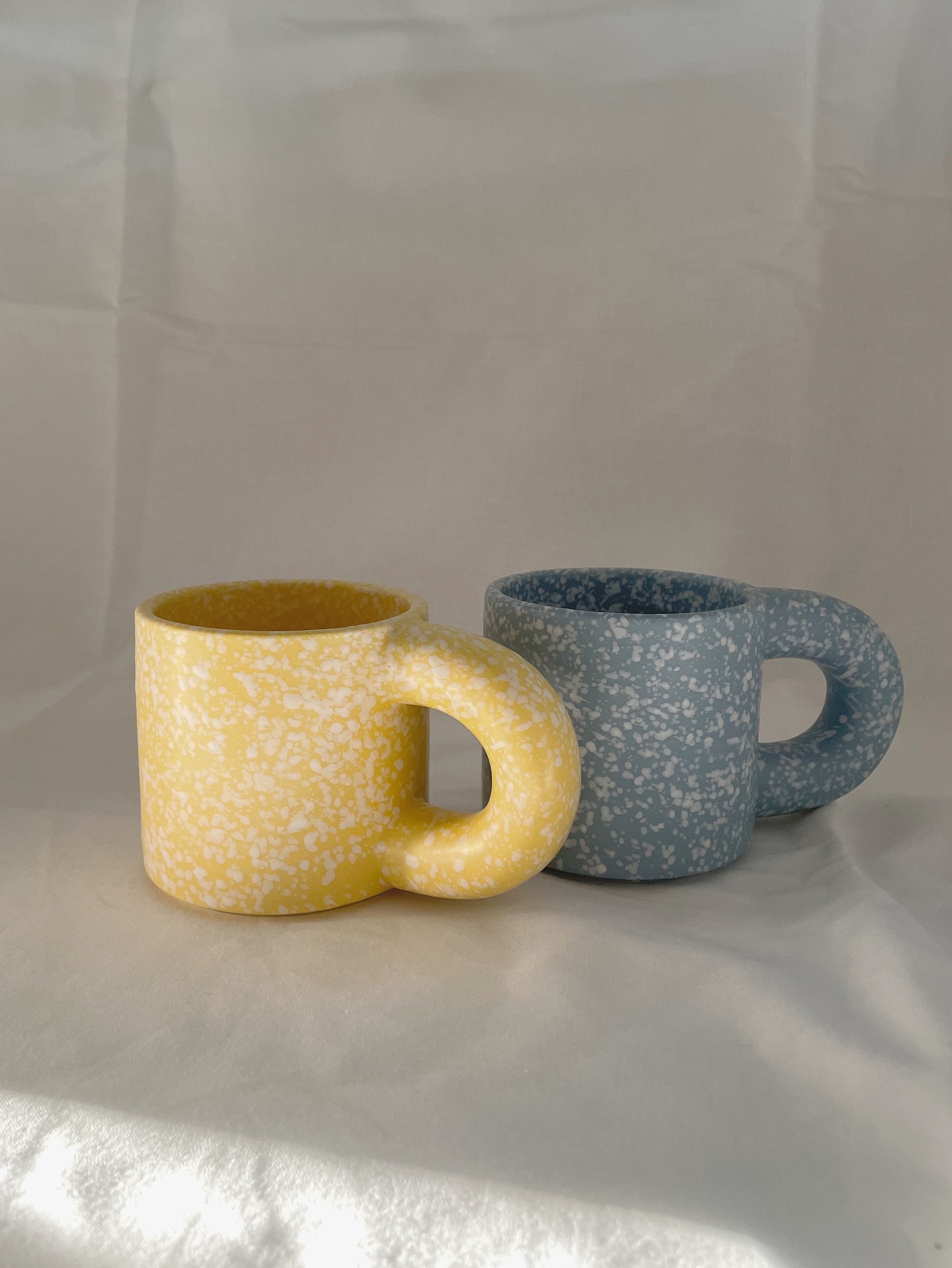 Ceramic Speckled Chunky Mug, Retro Ceramic Coffee Mug - Etsy