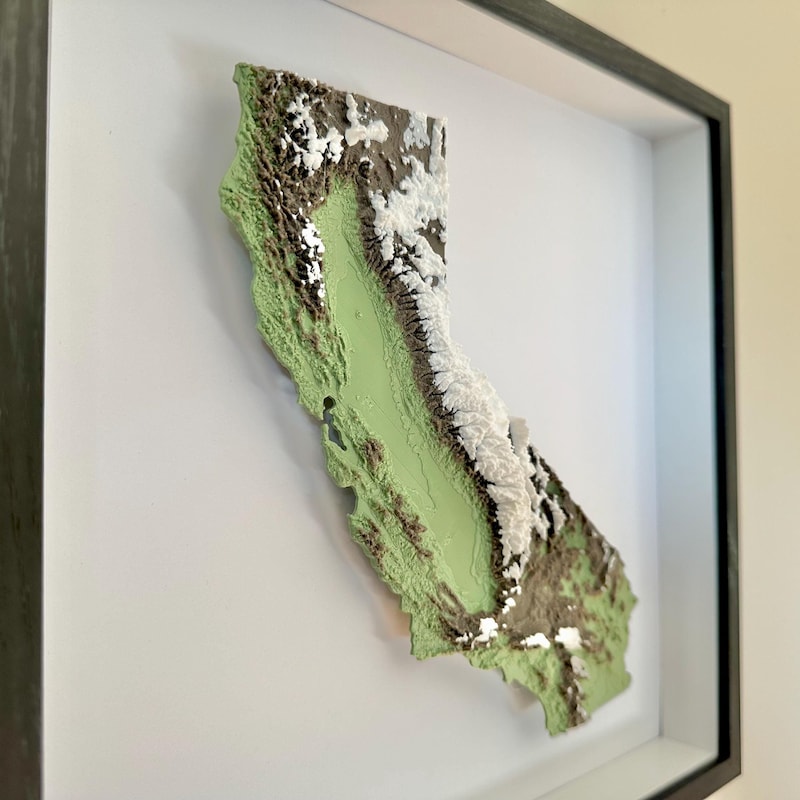Framed California Map - Etsy