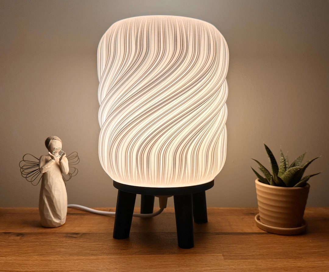 The Lumen Lamp – Modern 3D Printed Table Lamp | Minimalist Ambient ...