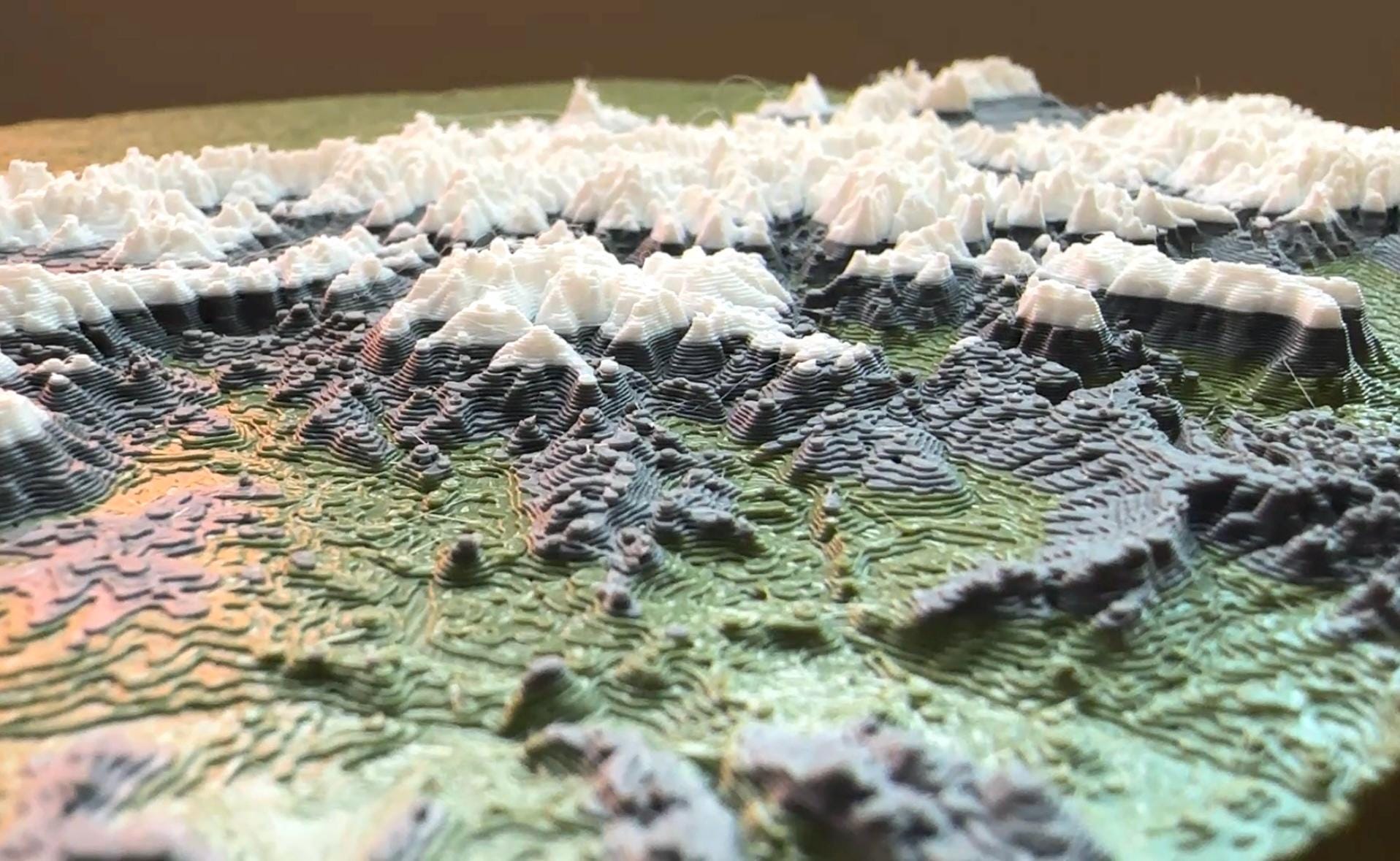 Arkansas 3D Printed Topographic State Map – Raised Relief Wall Art ...