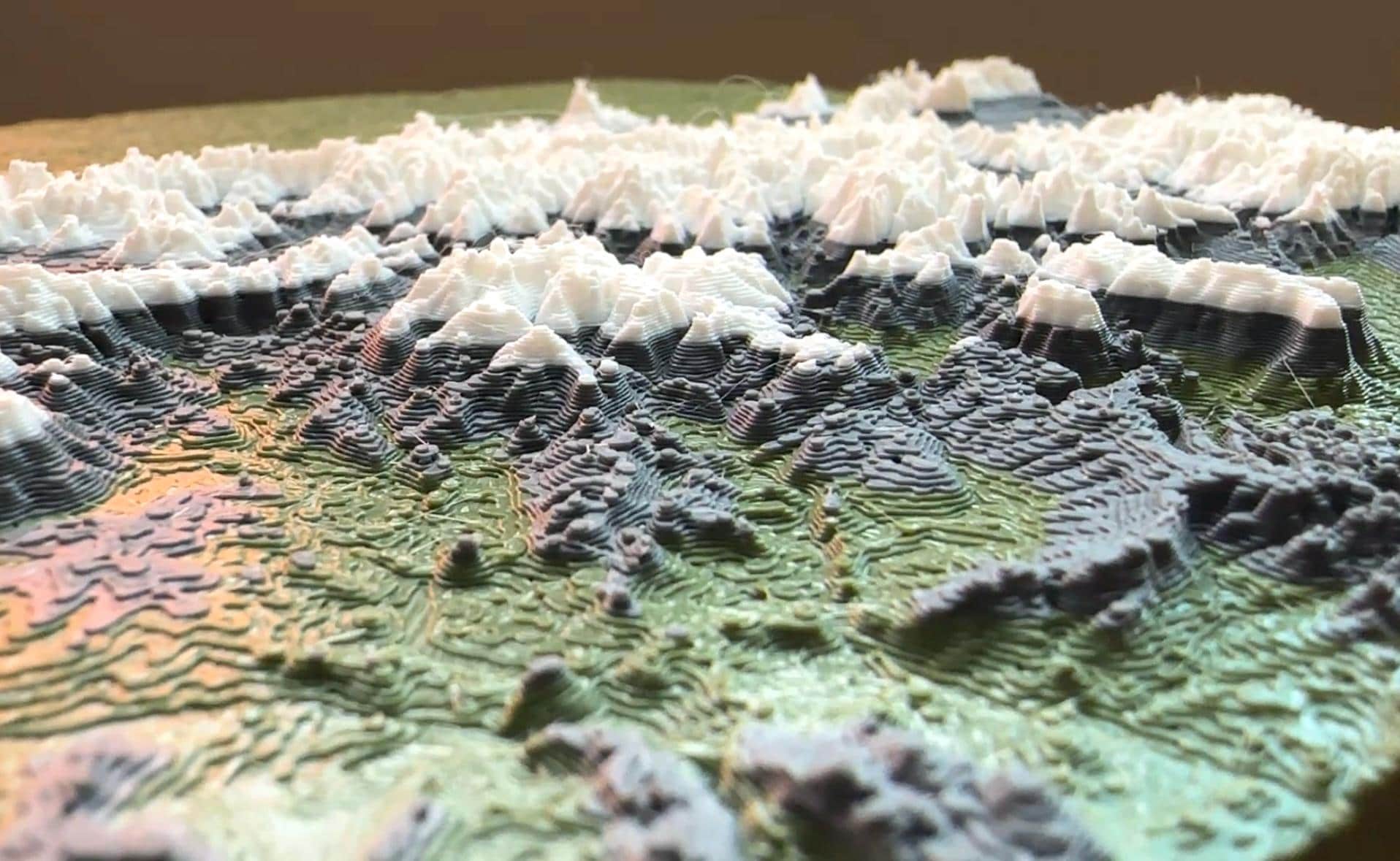 Any State 3D Printed Topographic Map – Raised Relief Wall Art, Unique ...