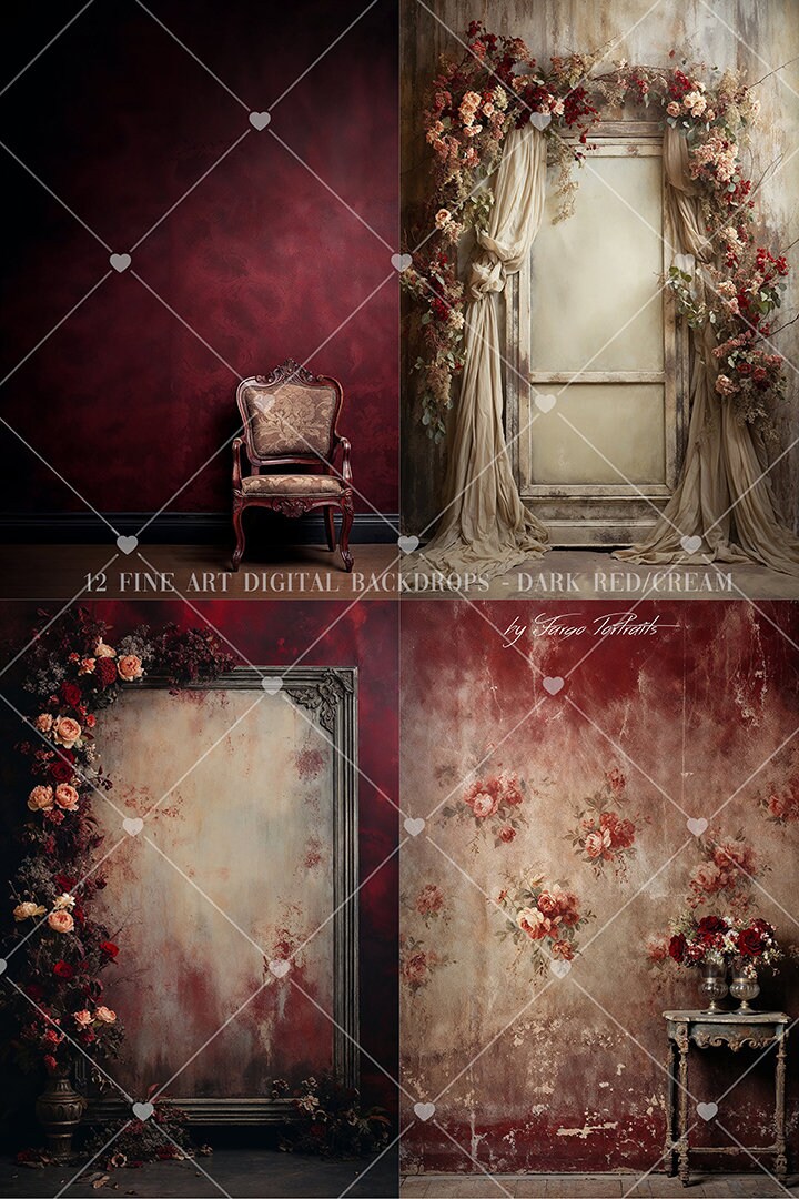 12 Fine Art Digital Backdrops, Portrait & Maternity Photography ...