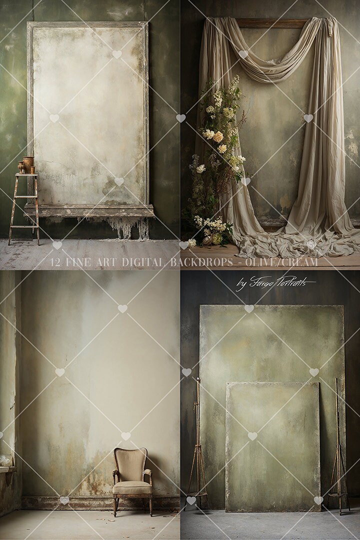 12 Fine Art Digital Backdrops, Portrait & Maternity Photography ...
