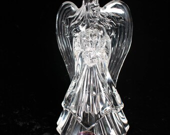Lead Crystal Angel Figurine - Etsy