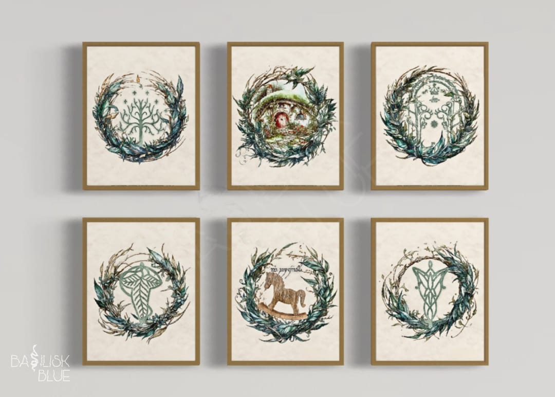 Lotr Inspired Nursery Art - Medieval Fantasy Wall Art - Rustic Nursery ...