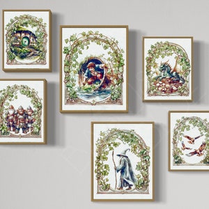 Lotr Inspired Nursery Art - Medieval Fantasy Wall Art - Rustic Nursery ...