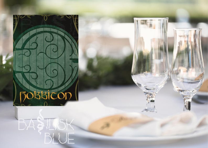 Elven Table Name Cards Set of 30 Fantasy Birthday Table Numbers Tolkien ...