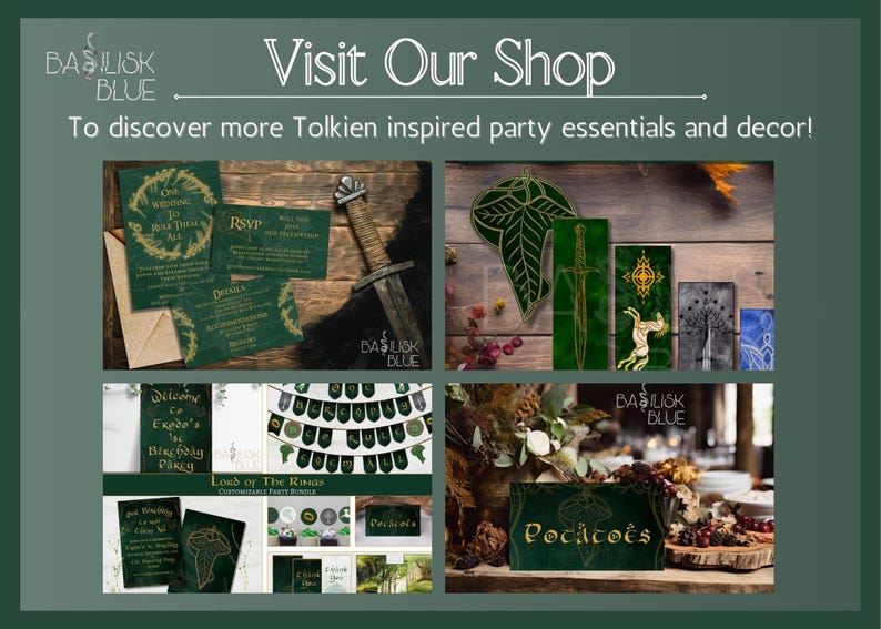 Lord of the Rings Inspired Party Invitation One Party to Rule Them All ...