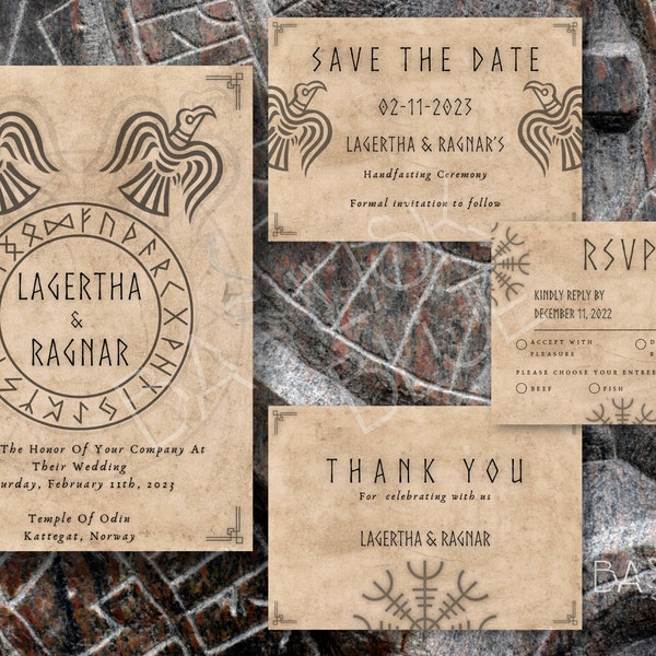 Viking Wedding Invitations - Etsy