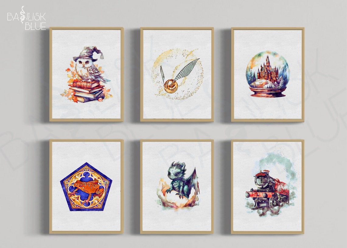 Potter Nursery Art - Wizard Wall Decor - Wizard Poster - Magical ...