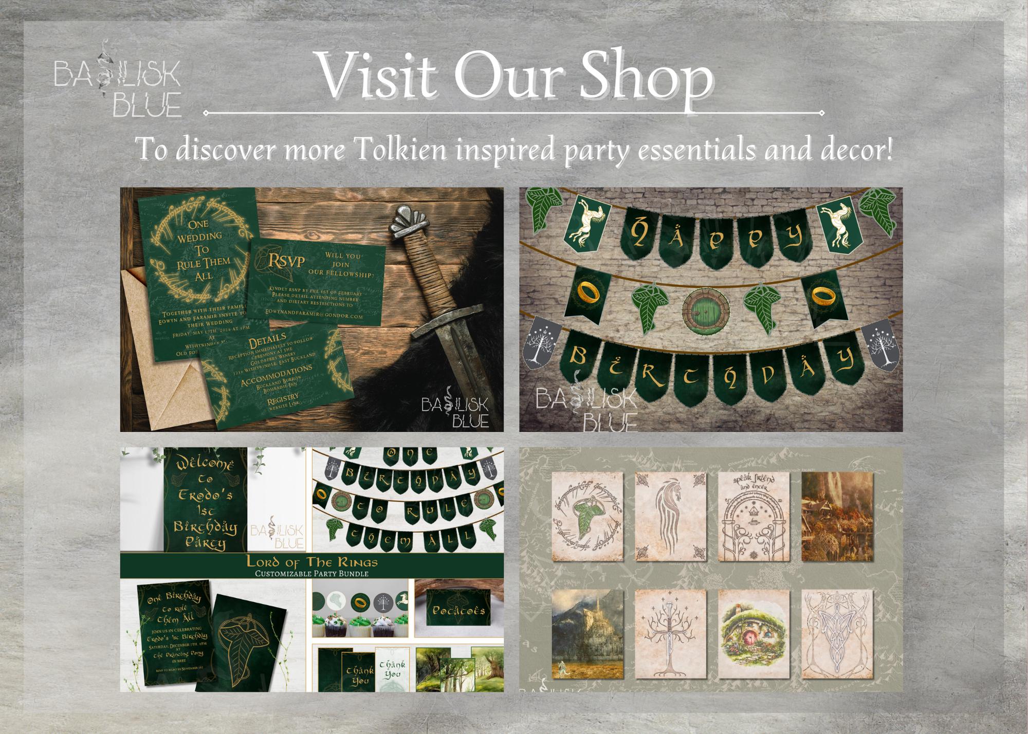 Now Serving Hobbit Meals Sign, LOTR Second Breakfast Kitchen Sign ...