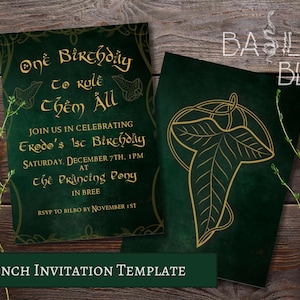 Fantasy Birthday Bundle, Hobbitcore Party, Medieval Party Decorations ...