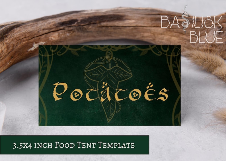 Fantasy Birthday Bundle, Hobbitcore Party, Medieval Party Decorations ...