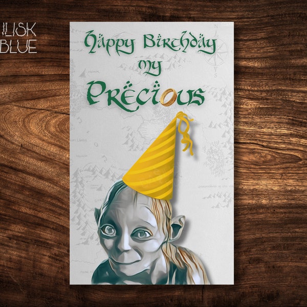 Lord of Rings Birthday Card - Etsy
