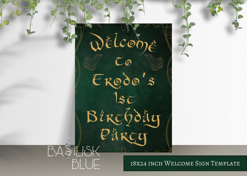 Fantasy Birthday Bundle, Hobbitcore Party, Medieval Party Decorations ...