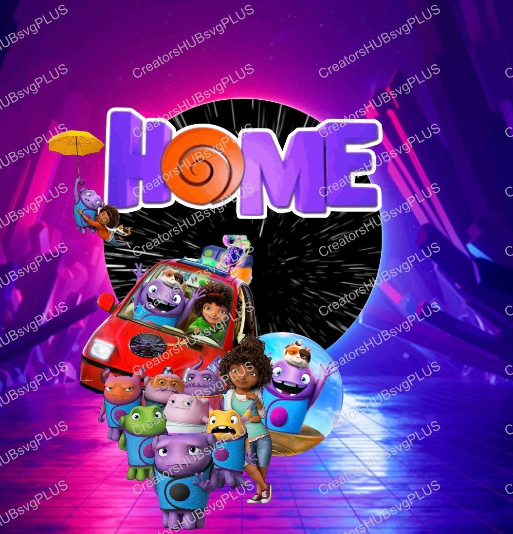 Movie Home PNG Boov Kids Theme Party Fun Creative - Etsy