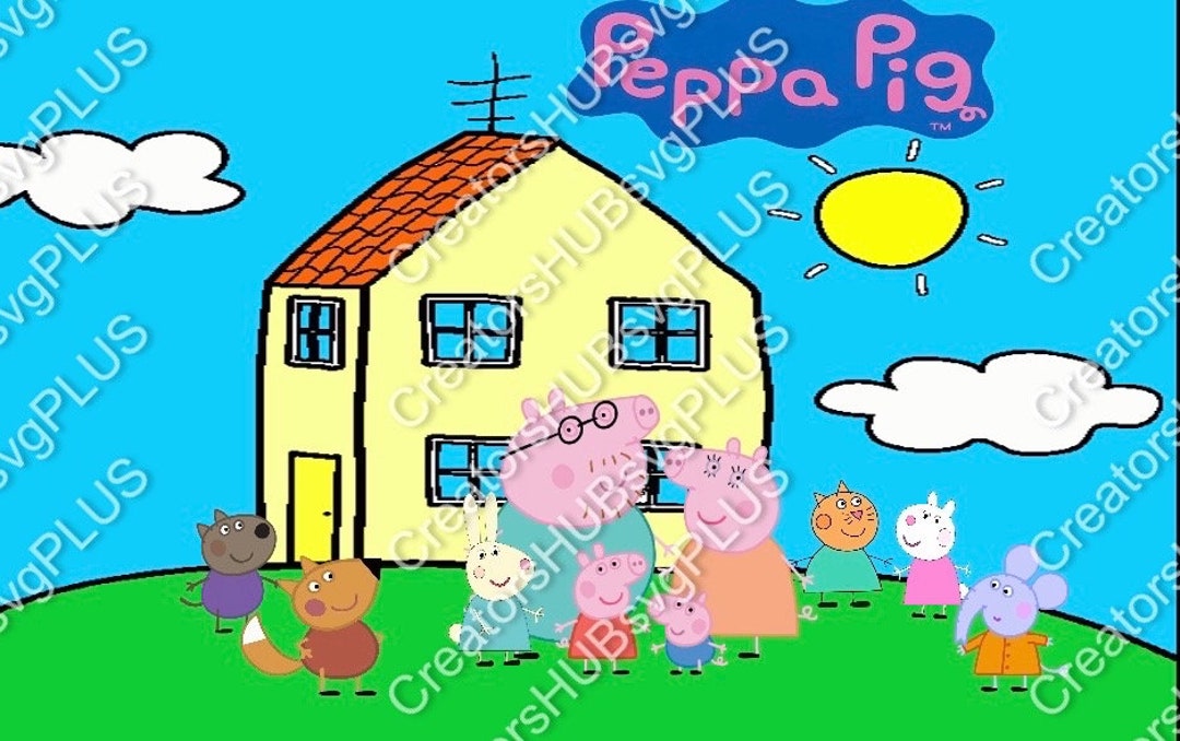Dibujos animados / Peppa Pig / idea descarga digital / PNG / - Etsy España