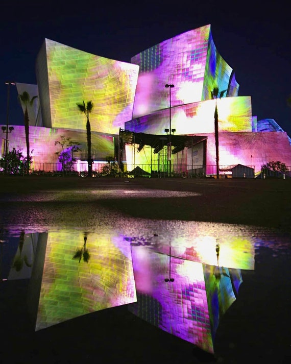 Walt Disney Concert Hall Reflection - Etsy