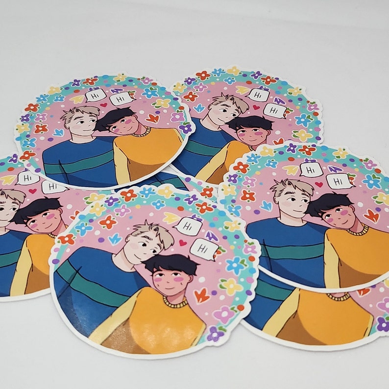 HEARTSTOPPER Nick and Charlie Sticker in Love - Etsy