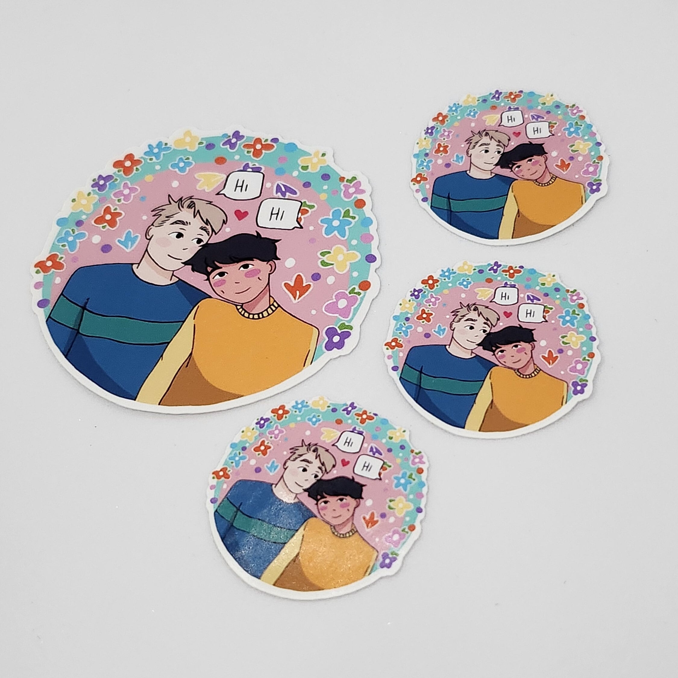 HEARTSTOPPER Nick and Charlie Sticker in Love - Etsy