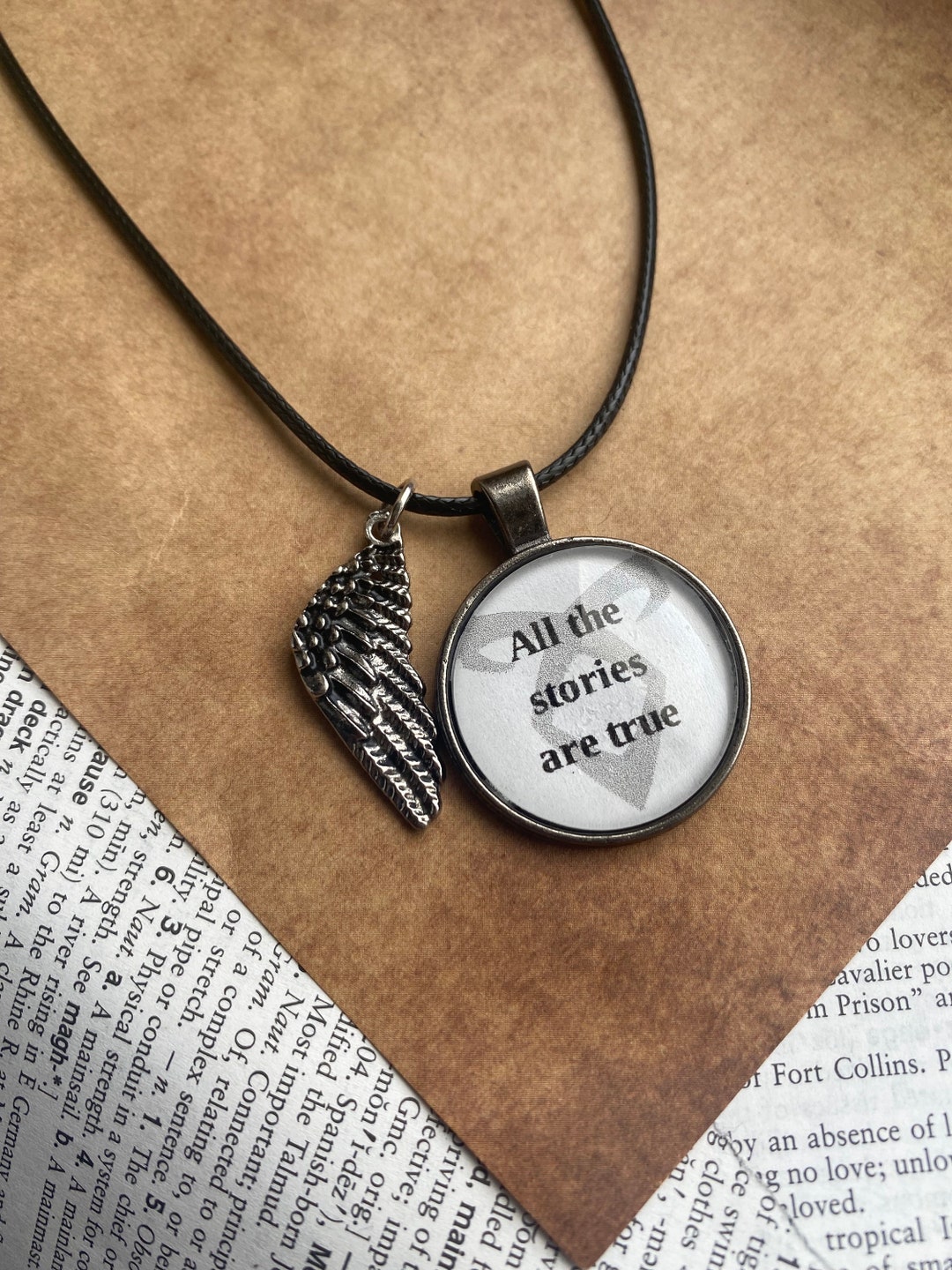 Shadowhunters Book Quote Necklace Shadowhunters Inspired Handmade ...
