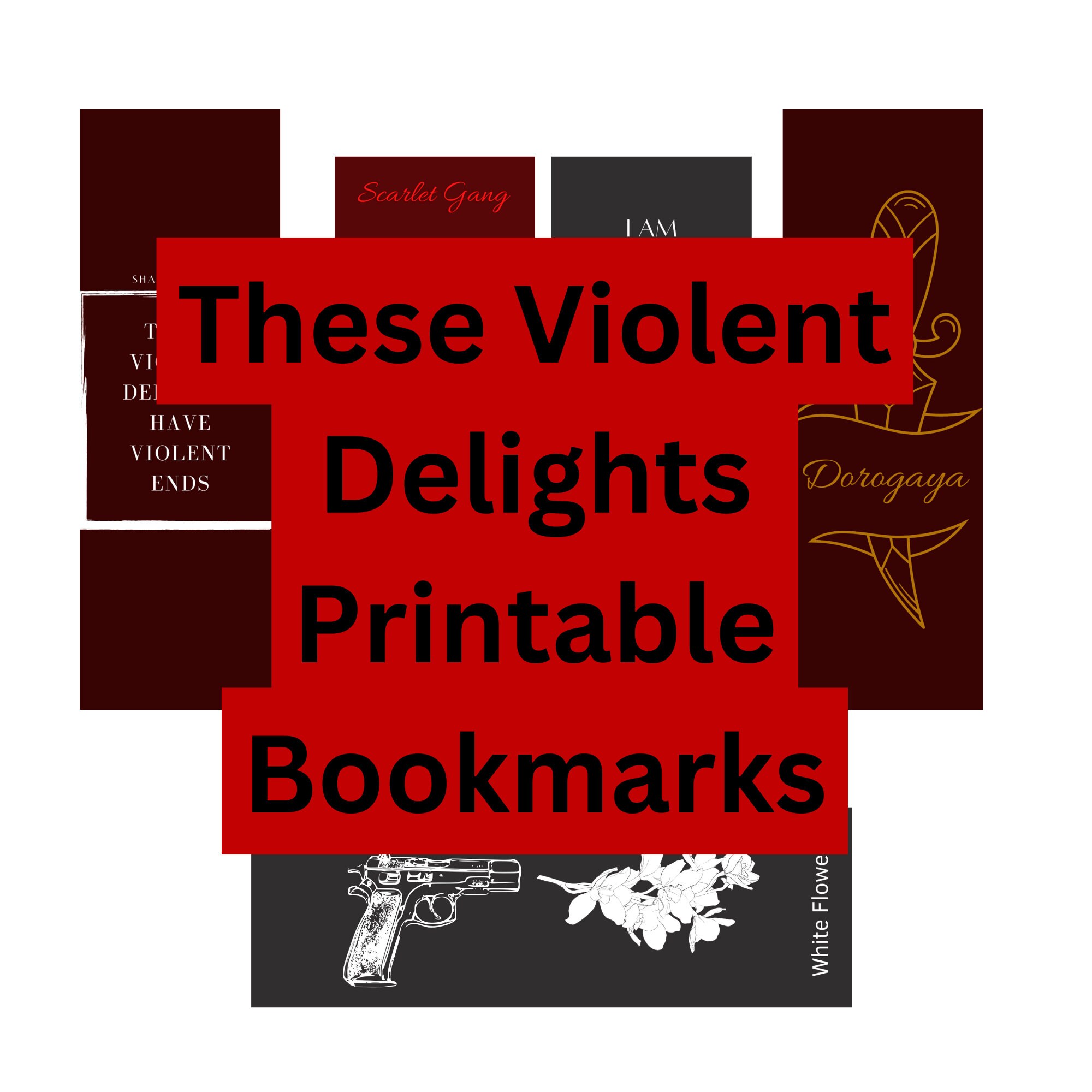 These Violent Delights Bookmarks Digital Bookmarks - Etsy