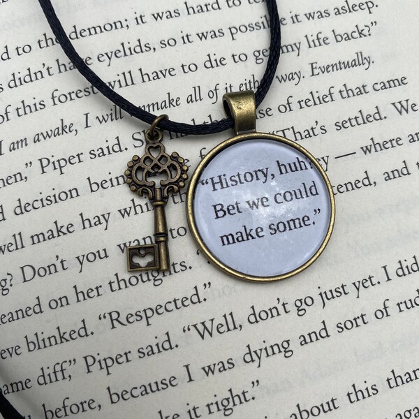 Book Page Necklace - Etsy