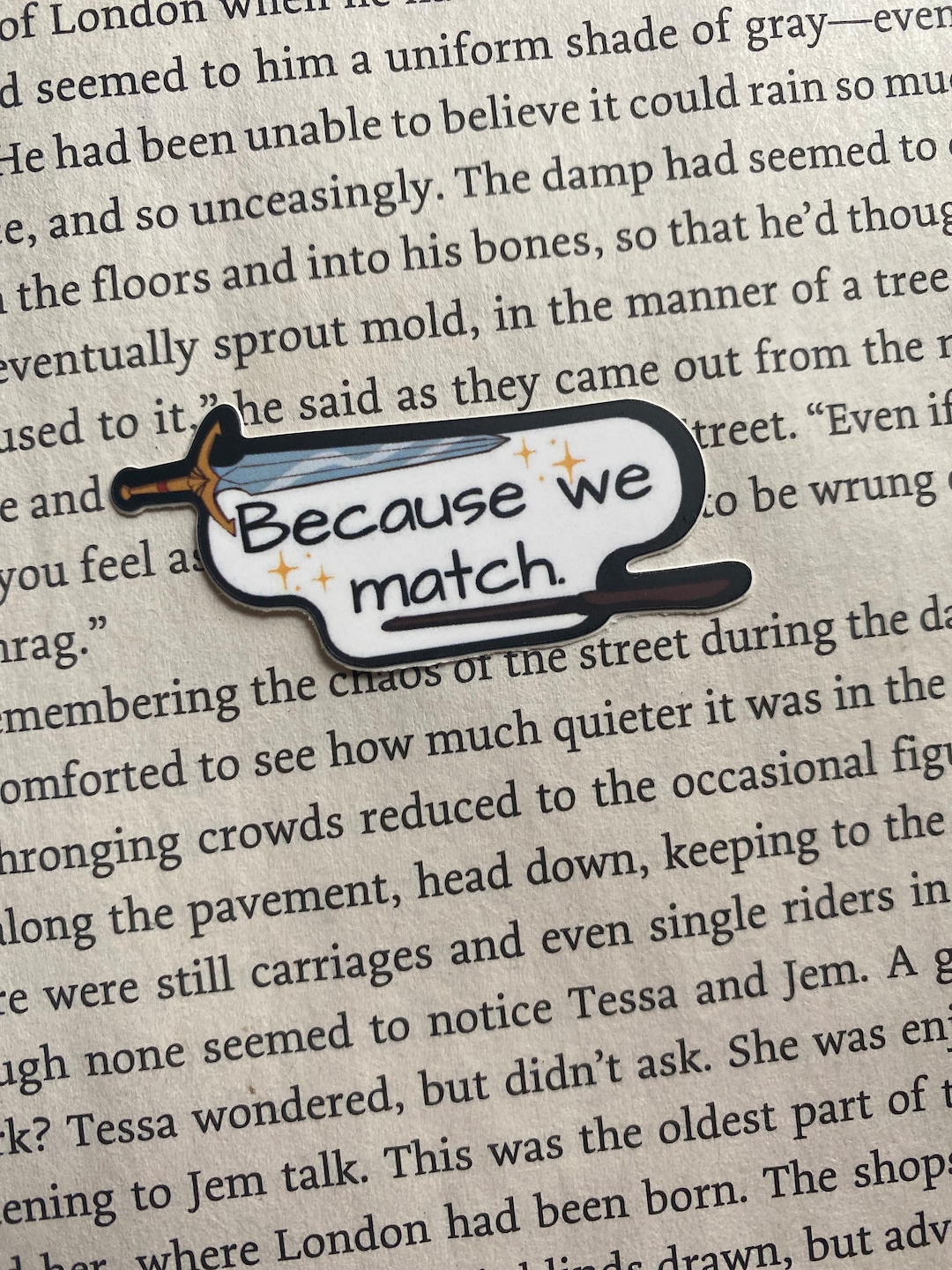 Carry on Simon Snow Book Sticker 'because We Match' Quote, Ideal for ...