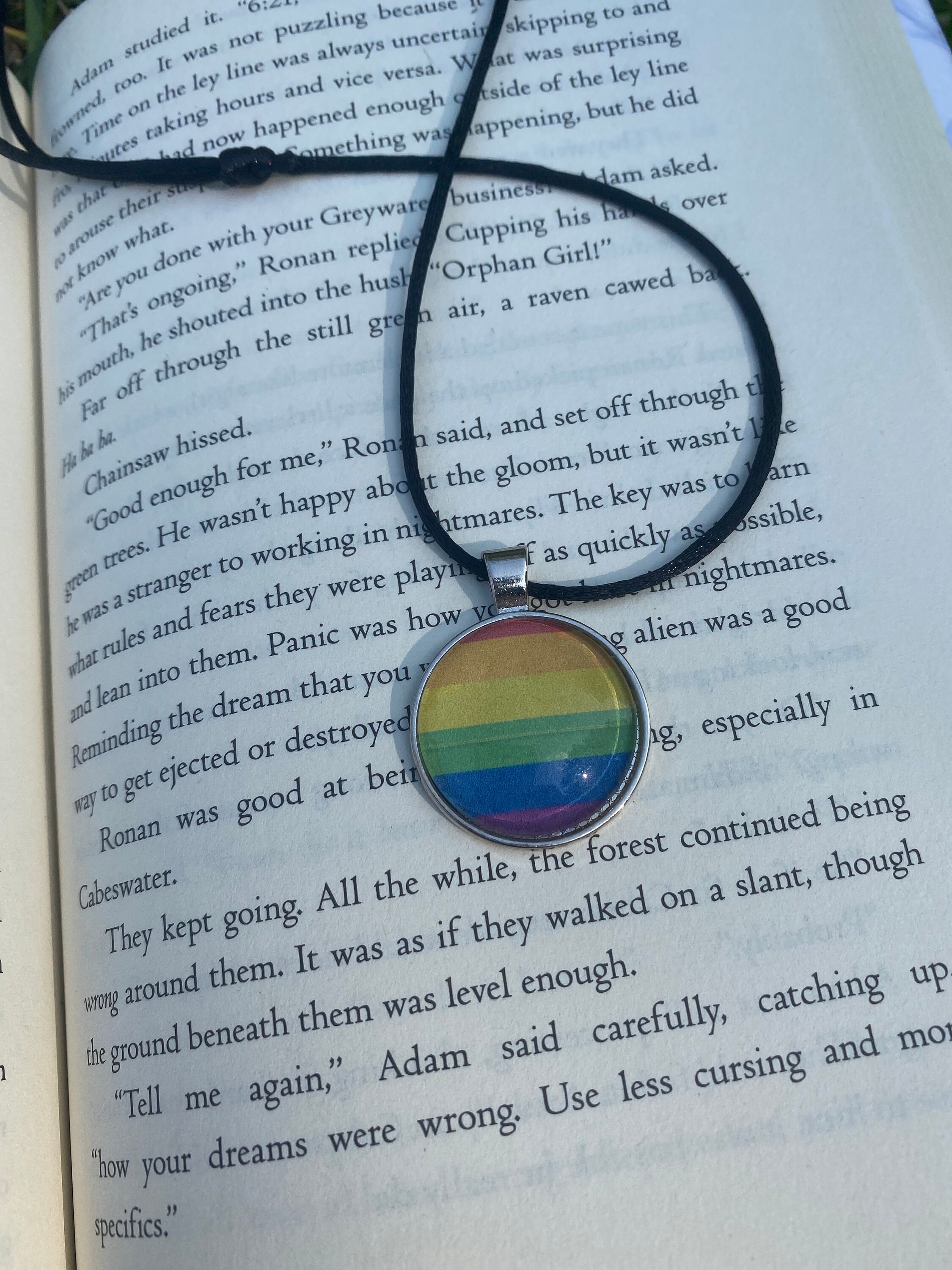LGBTQIA Pride Flag Necklace Handmade LGBT Pride Necklace Adjustable ...