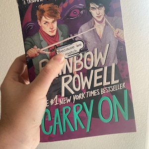 Carry on Simon Snow Book Sticker 'because We Match' Quote, Ideal for ...