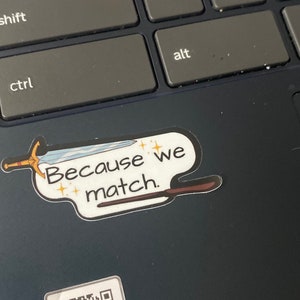 Carry on Simon Snow Book Sticker 'because We Match' Quote, Ideal for ...