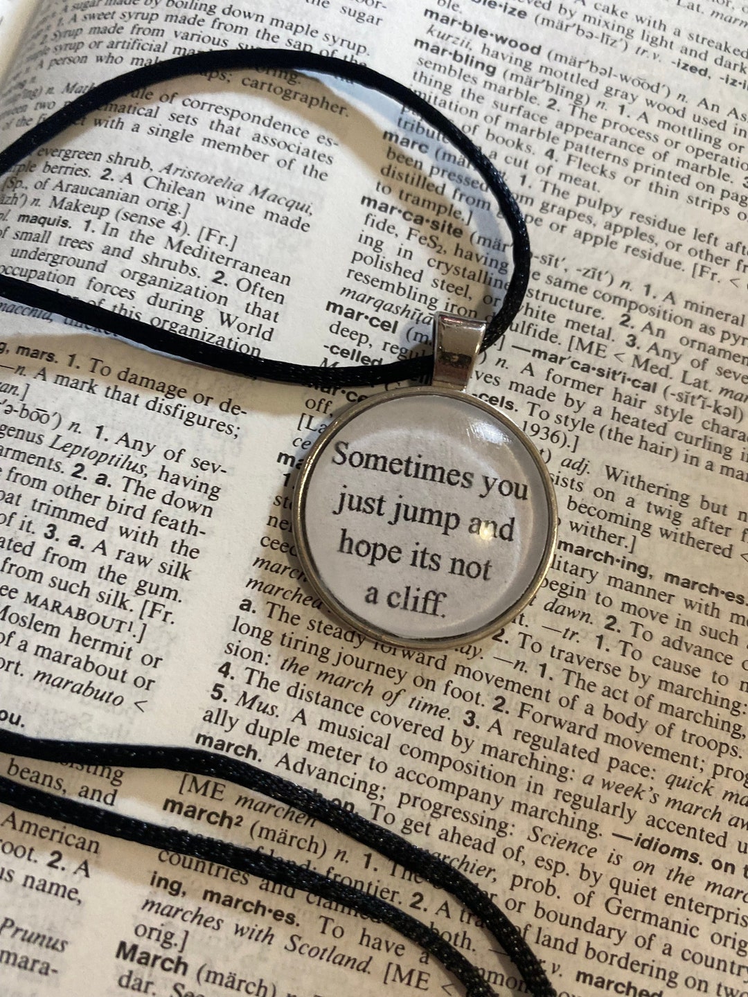 Red White and Royal Blue Book Quote Necklace Handmade Book - Etsy