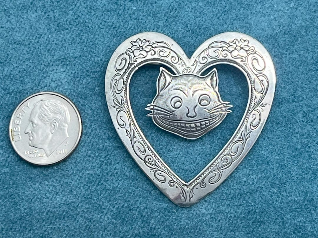Vintage Kit Carson Sterling Silver Alice in Wonderland Cheshire Cat ...
