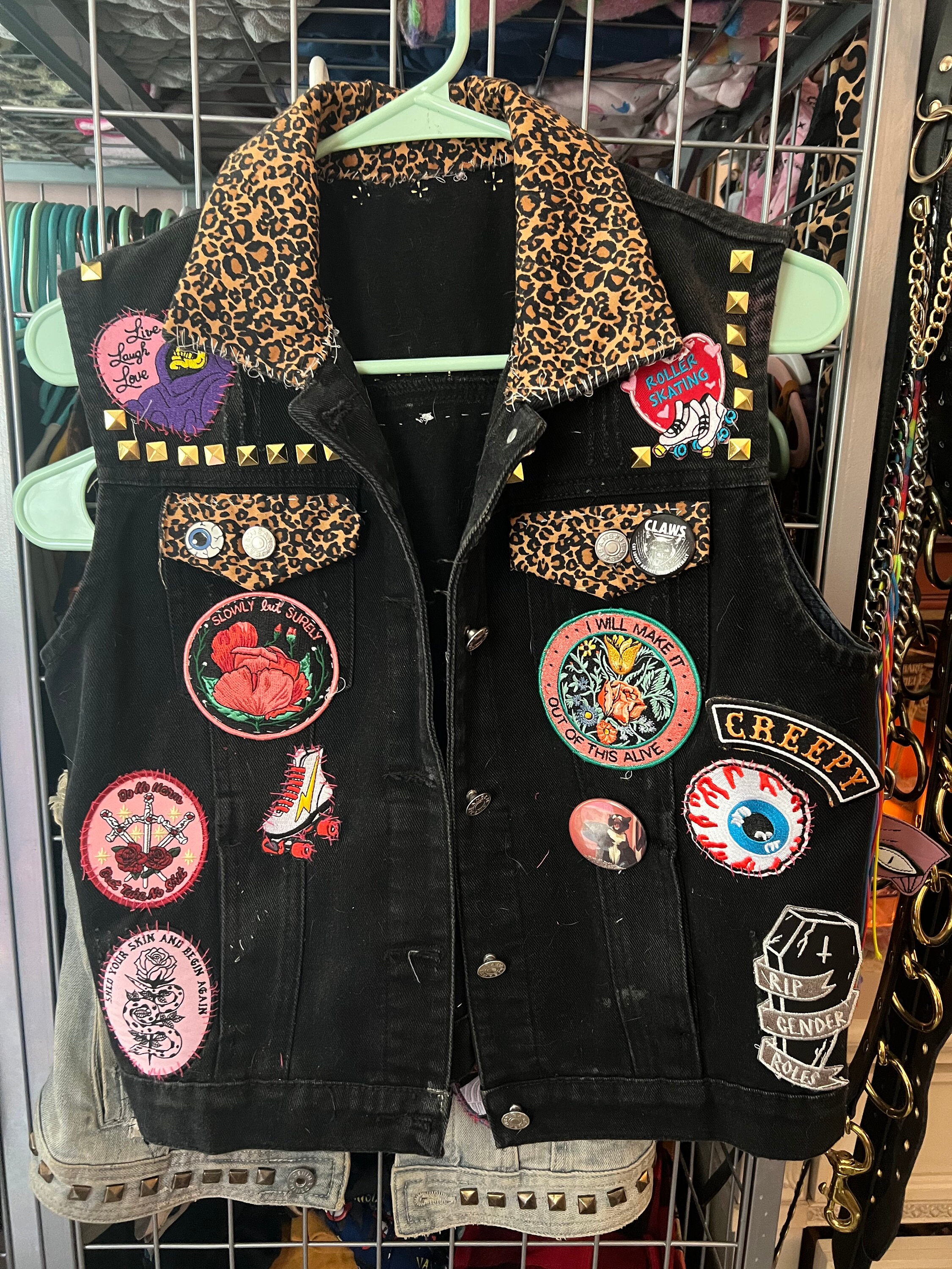 CUSTOM Handmade Denim Vests/battle Vests/punk Vest/rock and Roll Vest ...