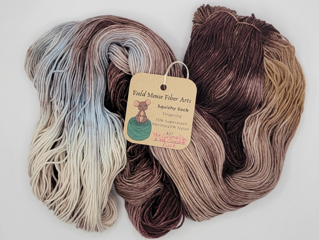 Caramel Crow and Chocolate Duck on Squishy Sock - Etsy