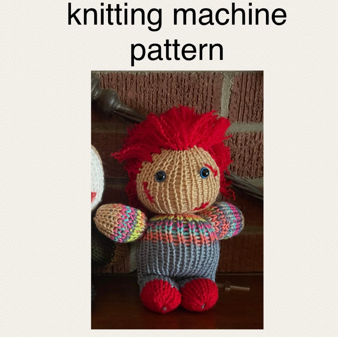 Chucky Inspired Knitting Machine Pattern - Etsy