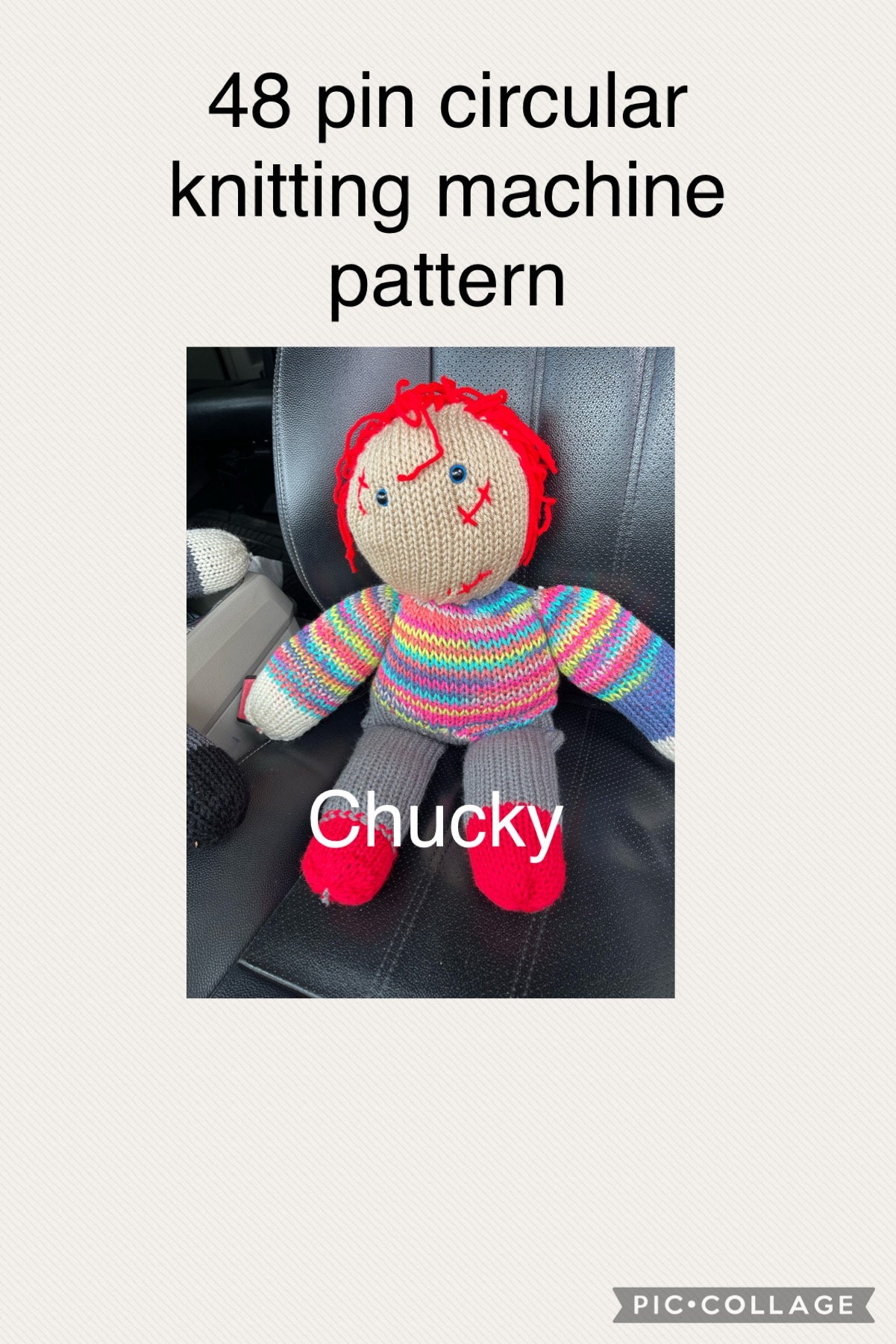 Chucky, Micheal Myers and Freddy 48 Pin Knitting Machine Pattern - Etsy